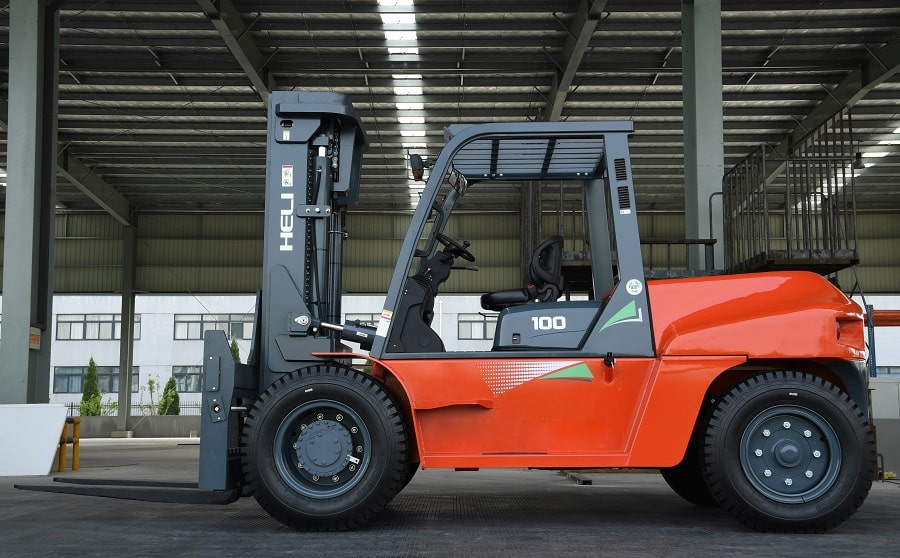 Xe Nâng Dầu 10 Tấn Heli G series CPCD100, mới, nhập khẩu chính hãng